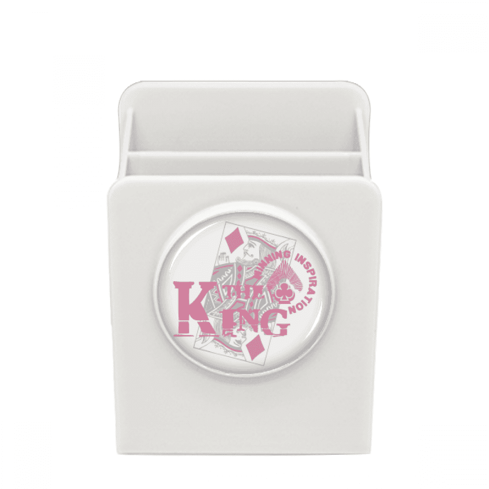 King Playing Cards Gambling Utensils Pattern Desk Pencil Holder Cup Pen ...