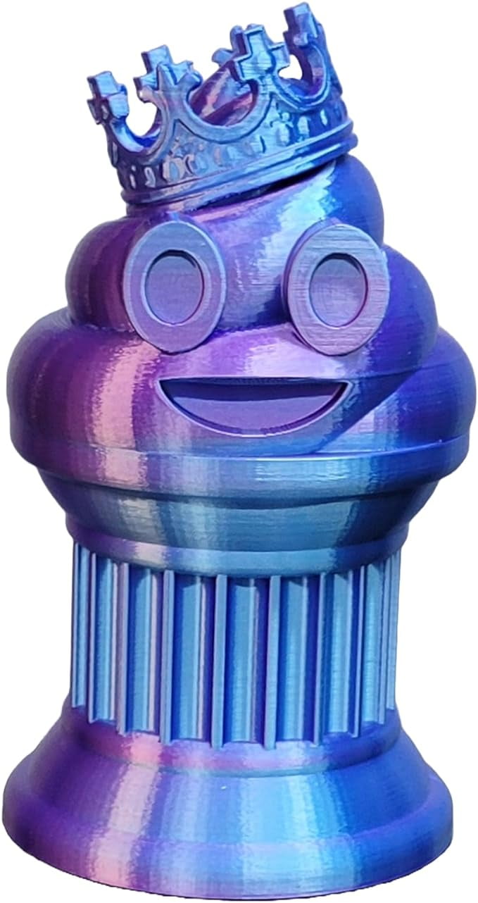 King Poop Emoji Trophy - Fun Award & Gift - Handmade w/Additive ...