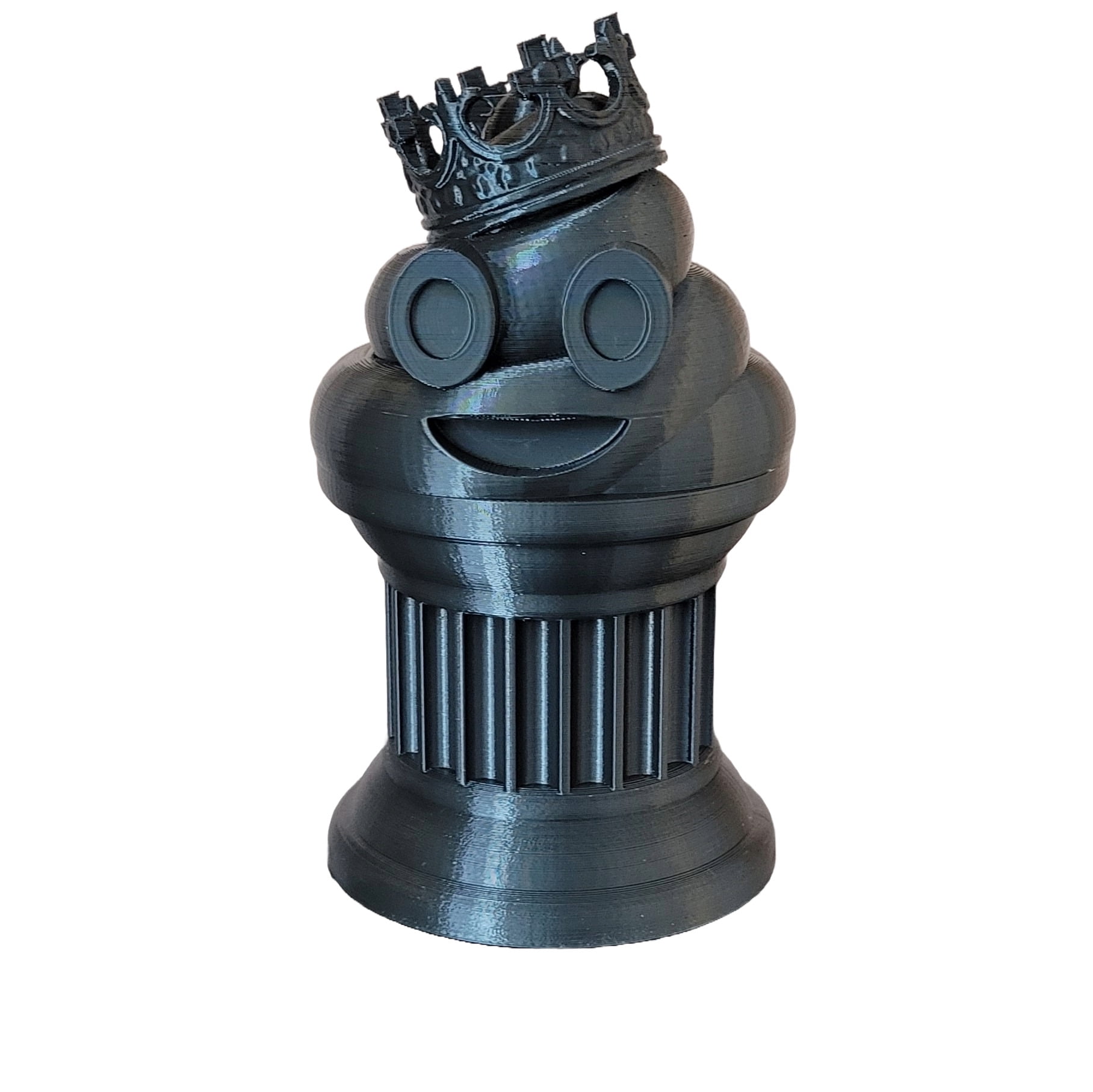 Znet3D King Poop Emoji Trophy - Fun Award Gift - Handmade w/Additive ...