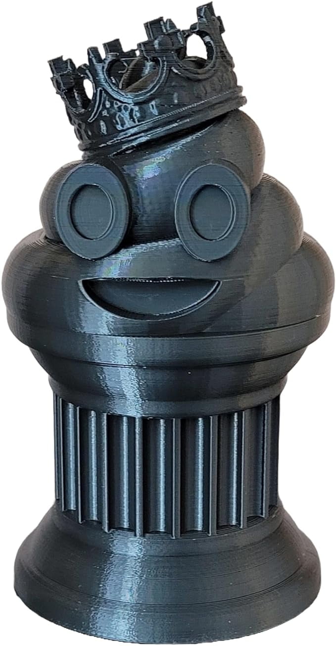 King Poop Emoji Trophy - Fun Award & Gift - Handmade w/Additive ...