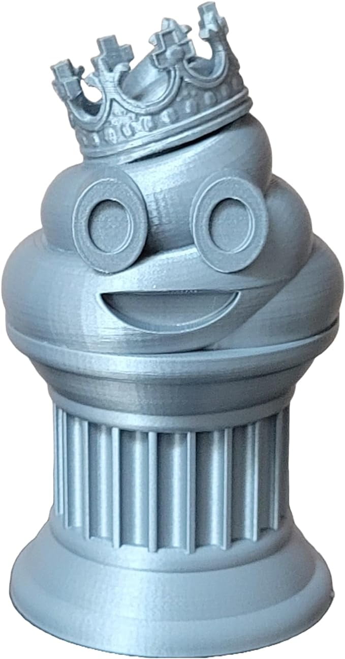 King Poop Emoji Trophy - Fun Award & Gift - Handmade w/Additive ...