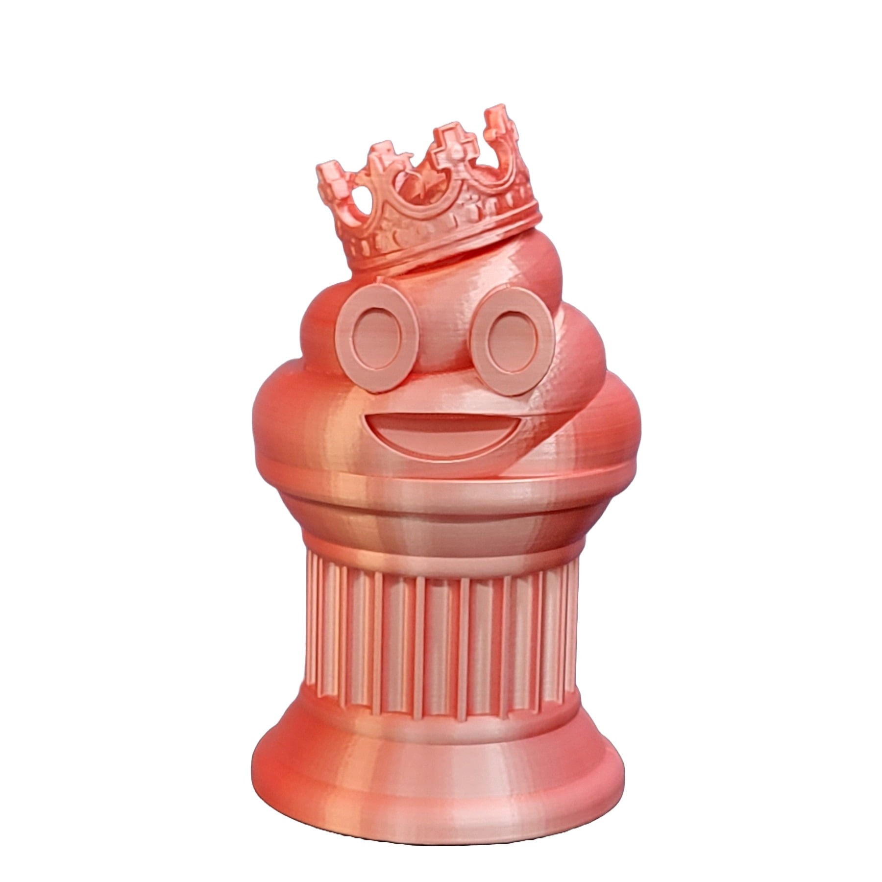 Znet3D King Poop Emoji Trophy - Fun Award Gift - Handmade w/Additive ...