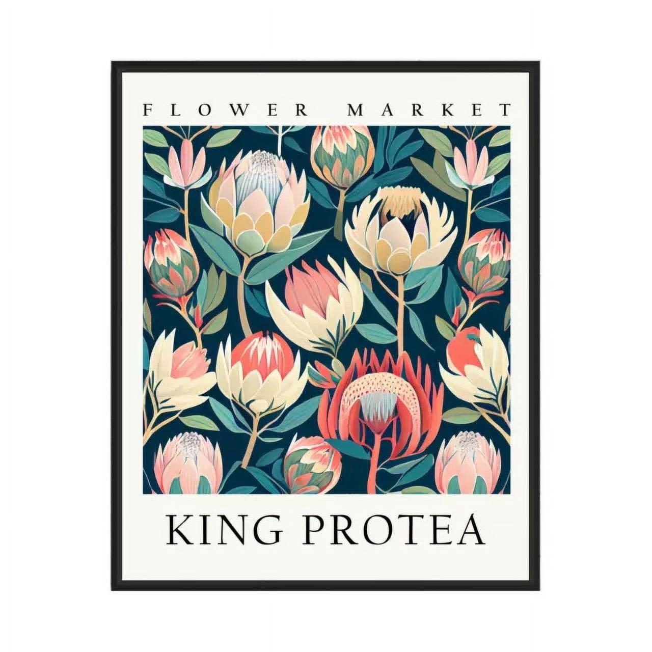 King Protea Flower Photo Art Print Poster Wall Art Painting NO FRAMED ...