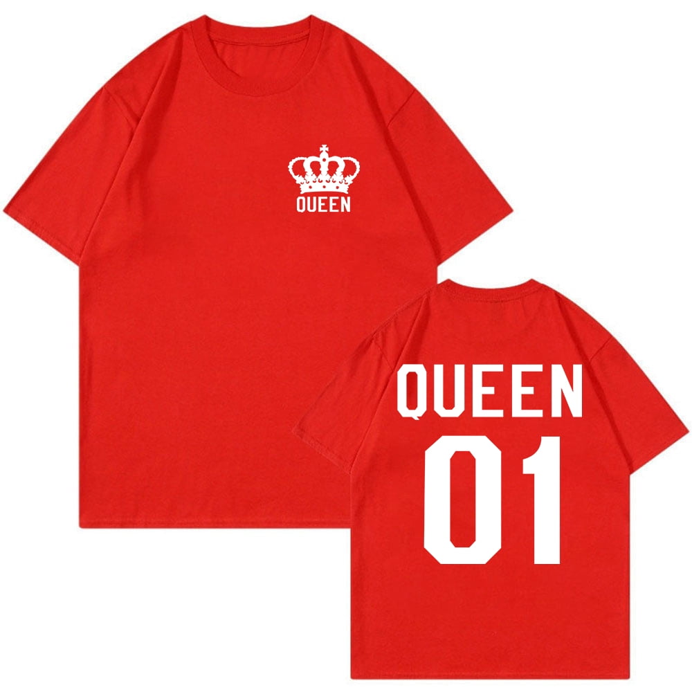 King Queen Merch T-shirt Unisex Crewneck Short Sleeve Tee Men Women ...