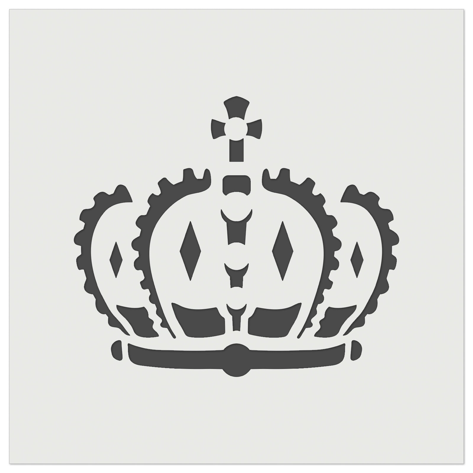 King Queen Royal Crown DIY Cookie Wall Craft Stencil - 3.5 Inch ...