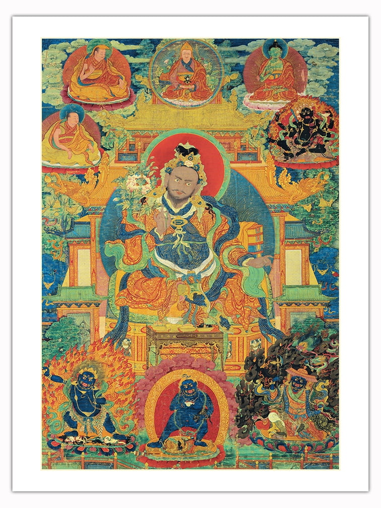 King Ralpachen - 41st King of Tibet (circa 806) - Vintage Tibetan ...