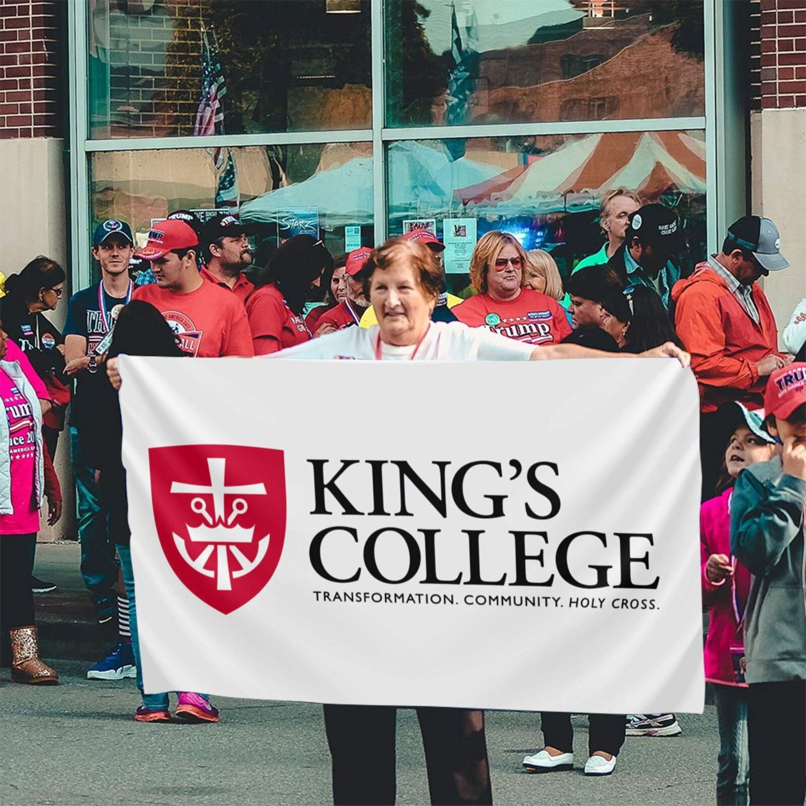 King'S College Logo Flag 3x5 FT Holiday Banner Garden Yard House Flags ...