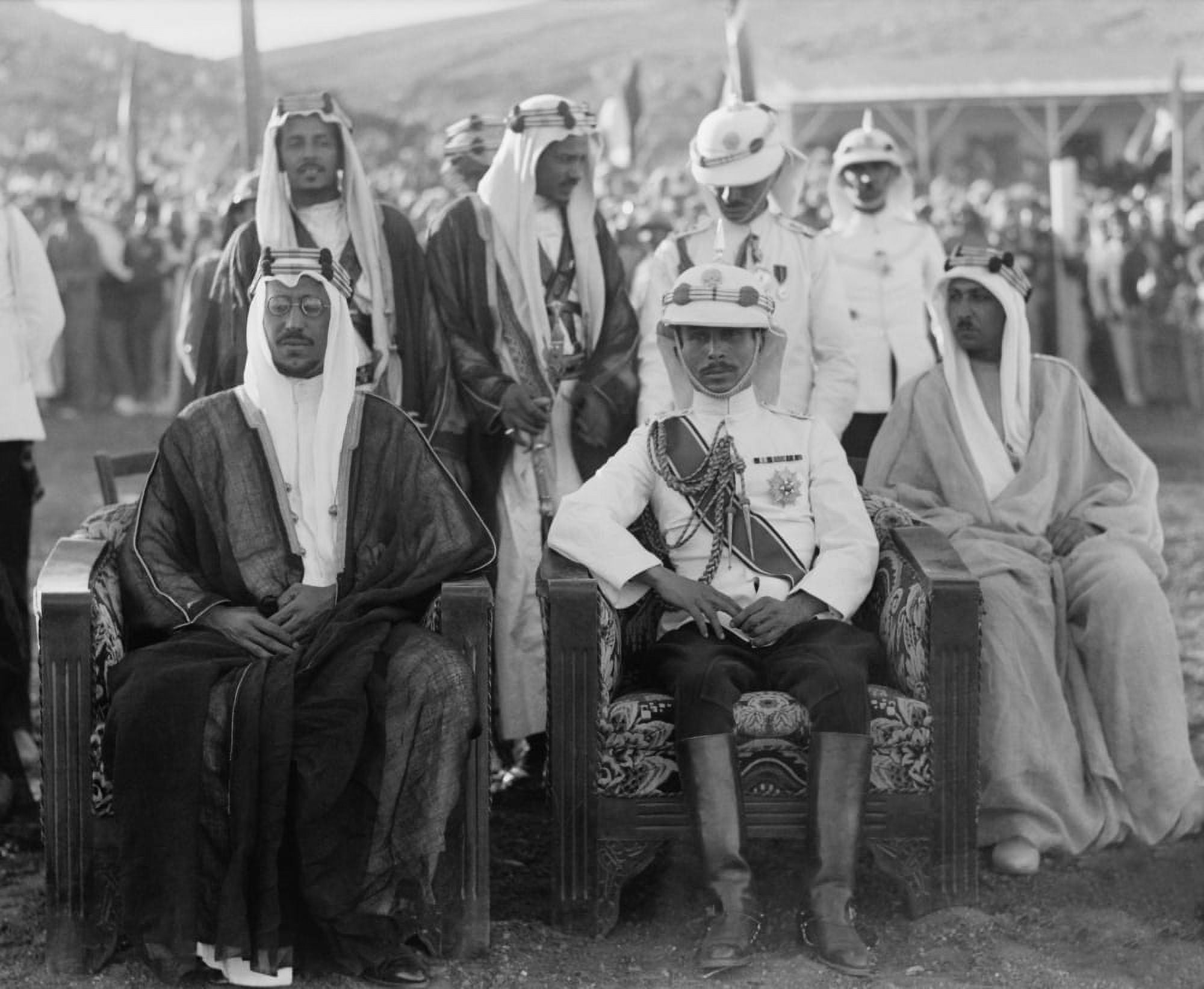 King Saud And Talal Bin Abdullah (Emir Abdullahs Son And Future King Talal I) In Ammon History ...