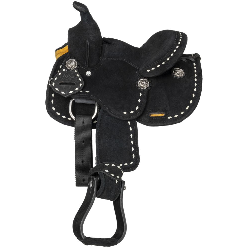 King Series Mini Stratford Suede Barrel Saddle, Brown 8" - Walmart.com