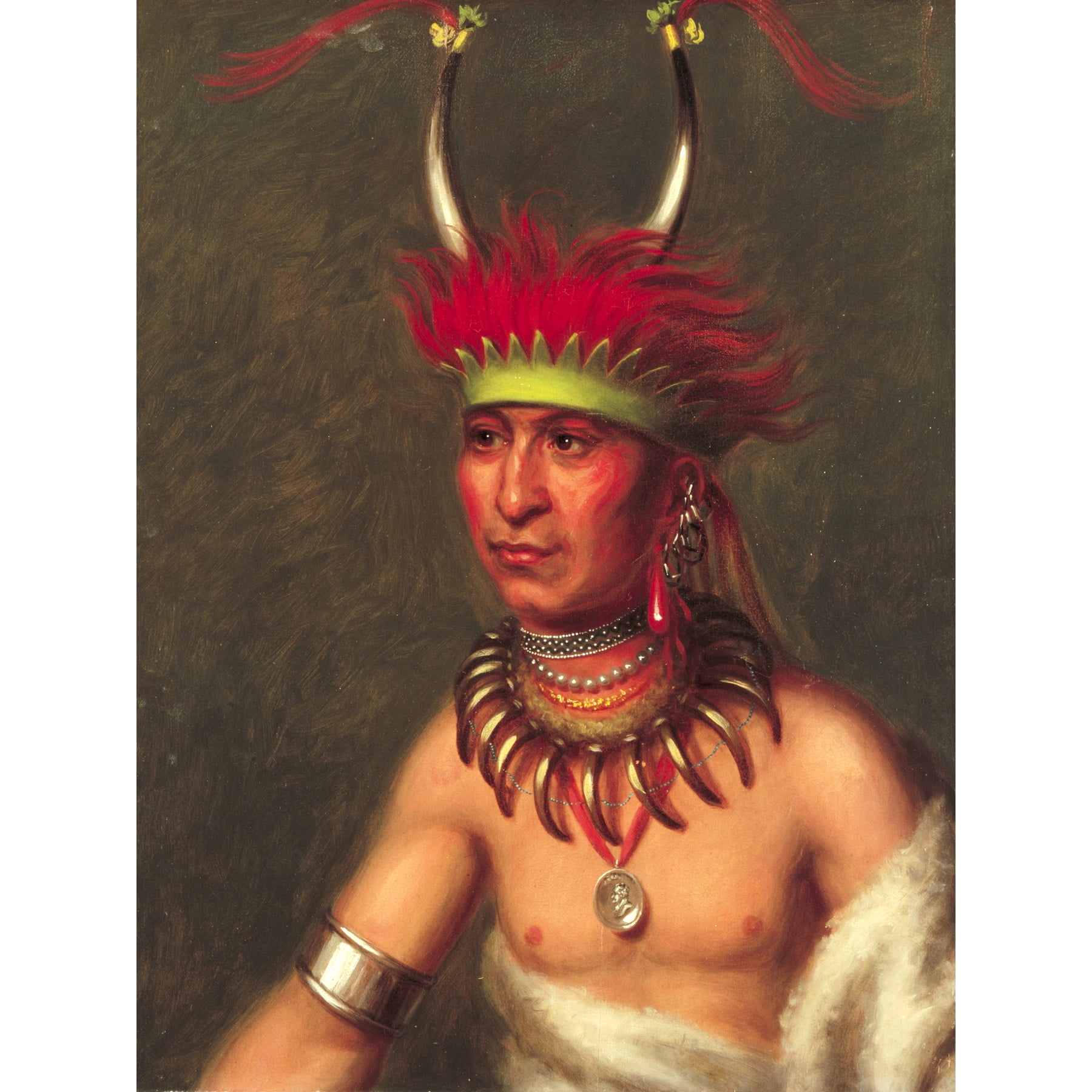 King Shaumonekusse Otoe Native American Portrait Extra Large Art Print ...