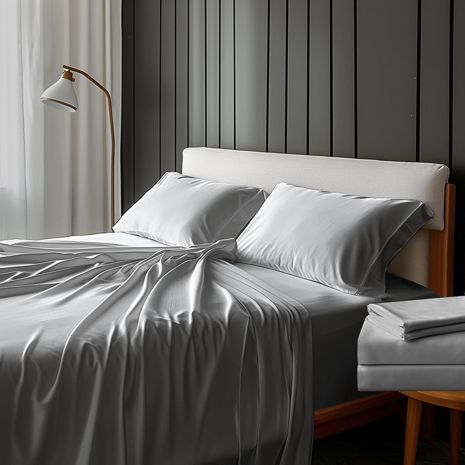King Sheets | 100% Viscose From Bamboo | Ultra Soft Fitted Sheets with ...