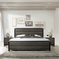 King Size 3-Piece Wood Bedroom Set | Modern Panel Design for Bedroom ...