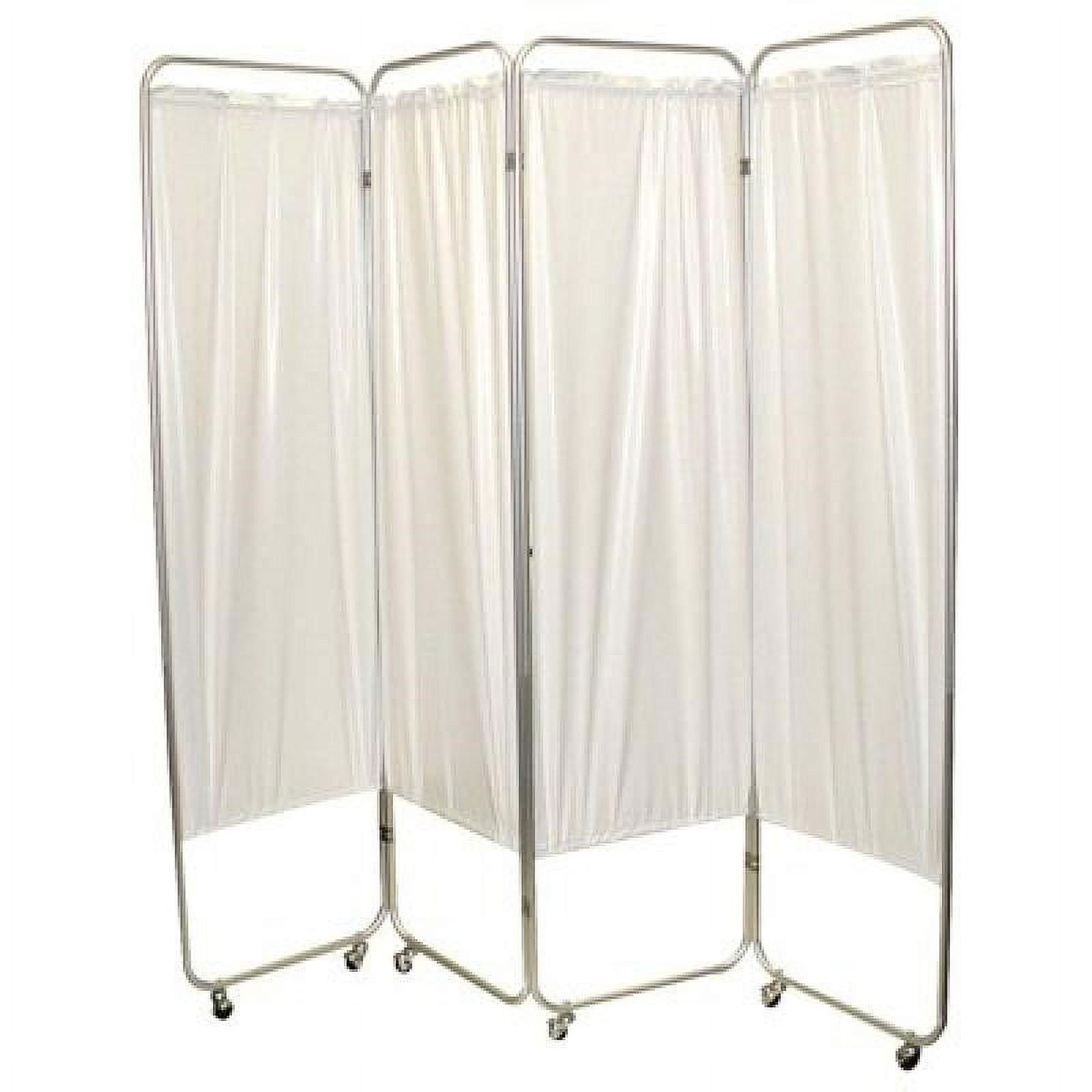 King Size 4-Panel Privacy Screen, vinyl, white, 6 mm thick - Walmart.com