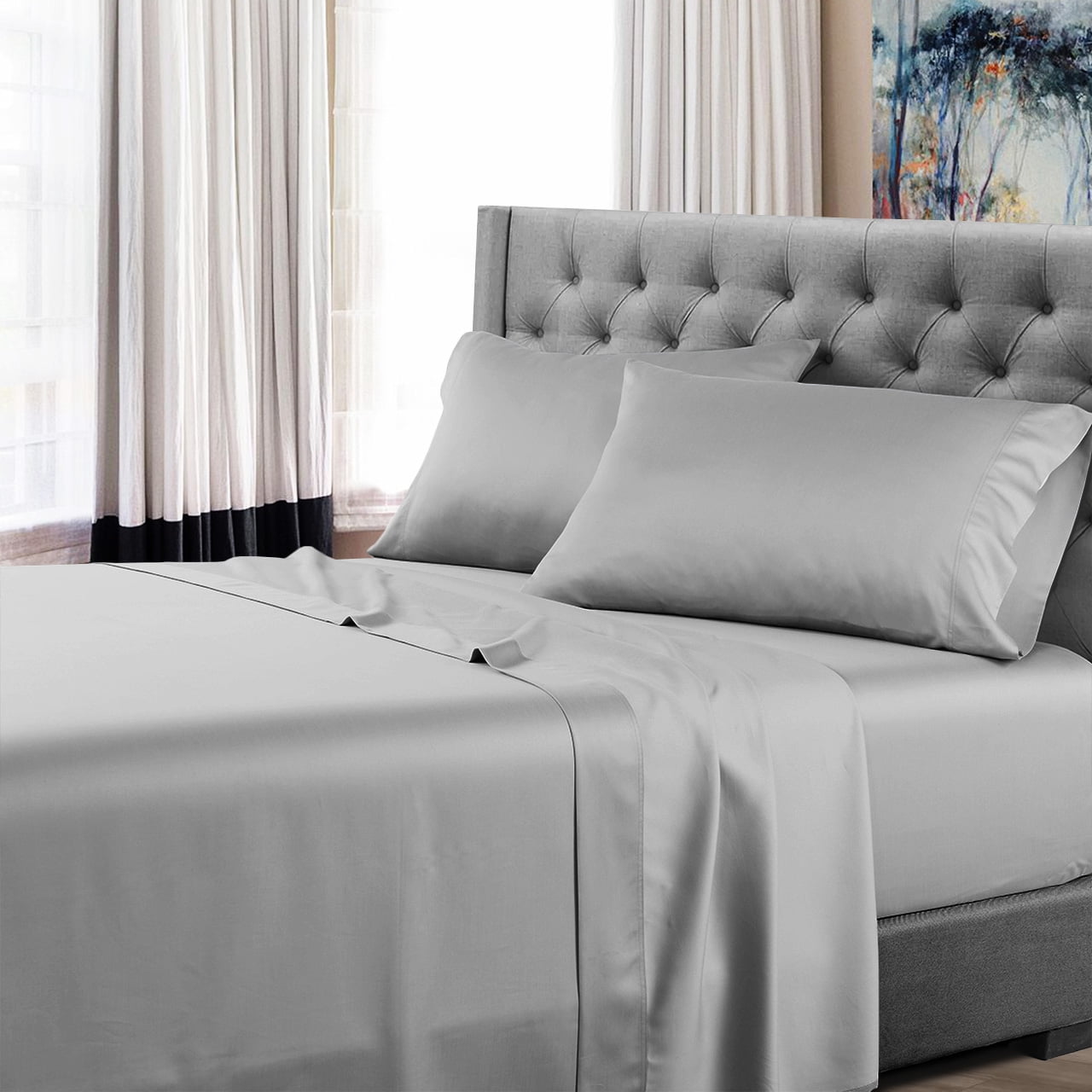 King Size 800 Thread Count Luxury Extrasoft 100% Egyptian Cotton 4 ...