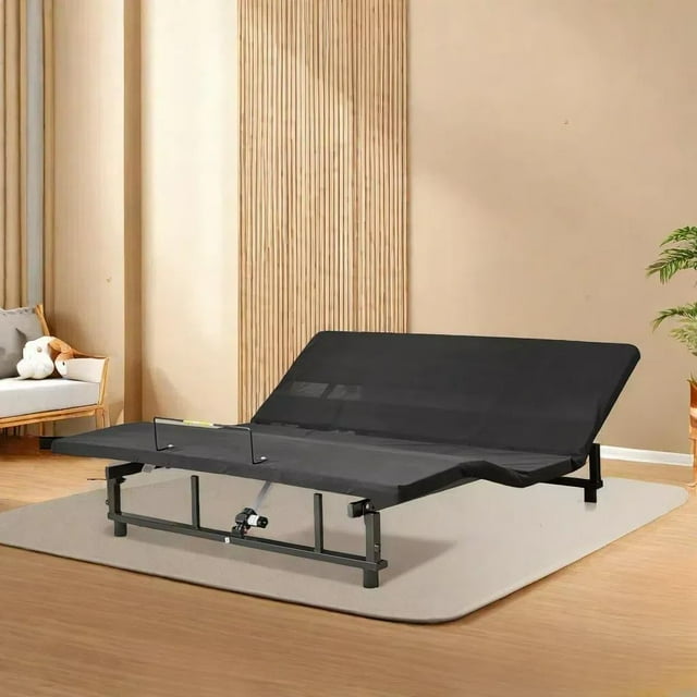 King Size Adjustable Bed Frame, Bed with Wireless Remote Control ...