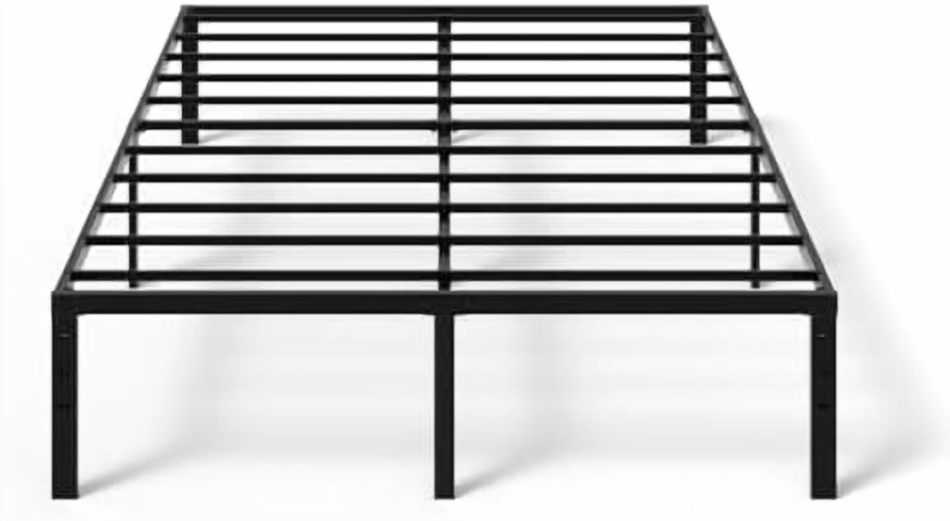 King Size Bed Frame 12 Inch Platform Bed Metal Mattress Foundation ...