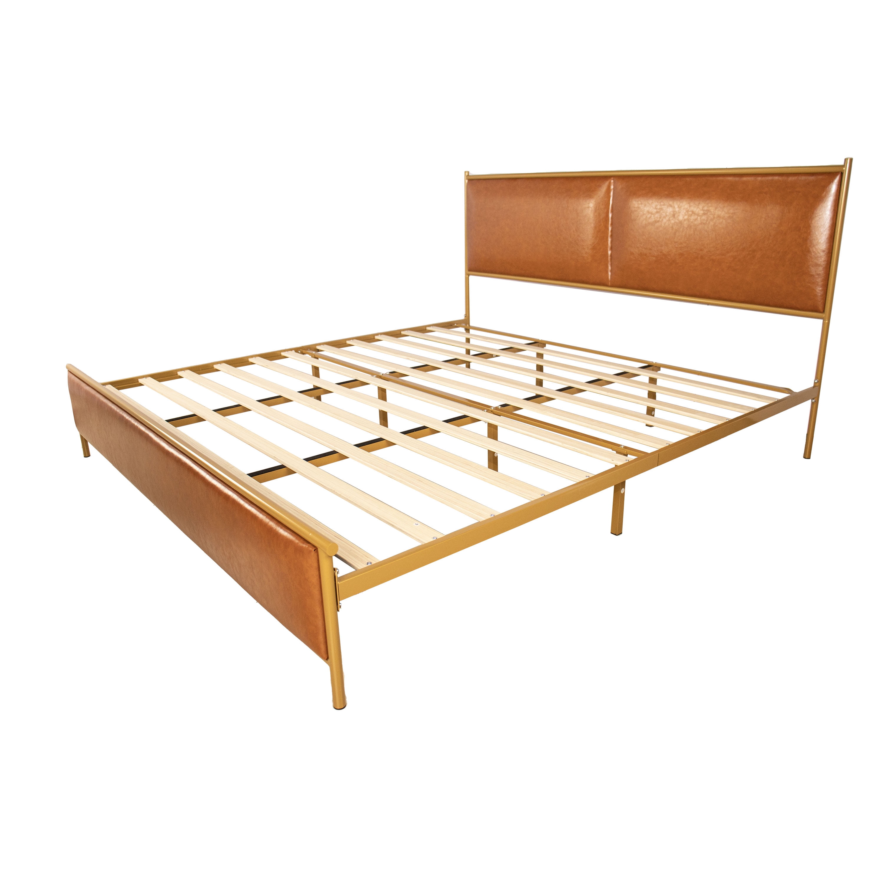 King Size Bed Frame, Platform Bed Frame with Steamed Bread Shaped ...