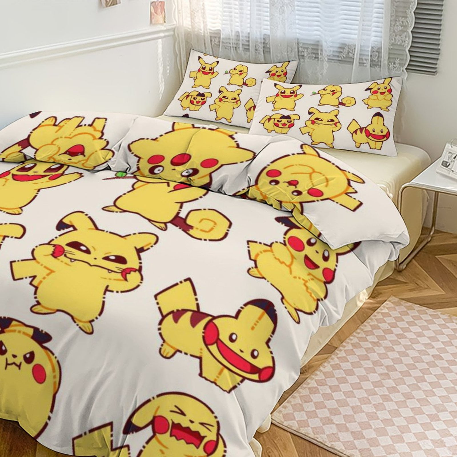 King Size Bedding Sets Pikachu Bedding Set for Kids Pikachu Merch Anime ...
