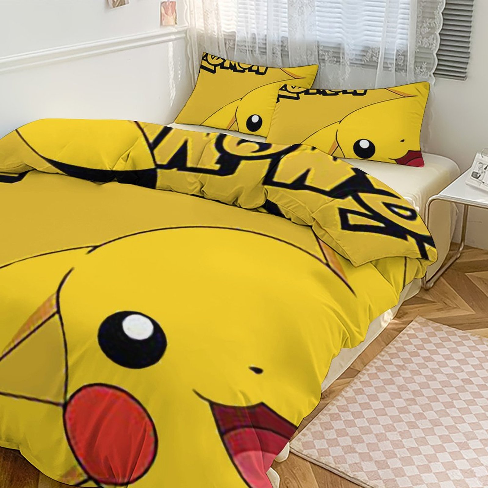 King Size Bedding Sets Pikachu Bedding Set for Kids Pikachu Merch Anime ...