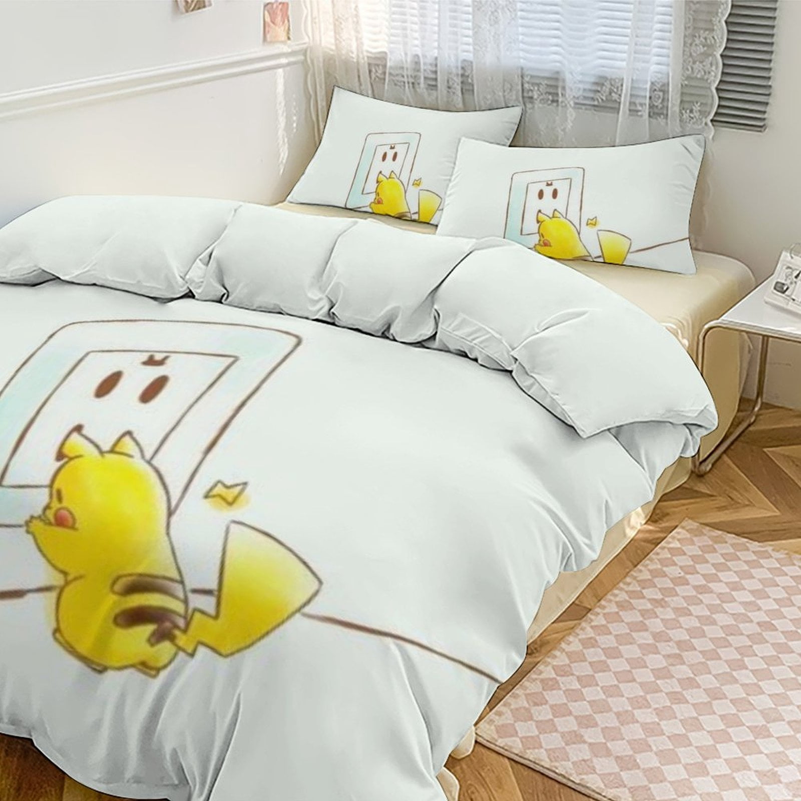 King Size Bedding Sets Pikachu Bedding Set for Kids Pikachu Merch Anime ...