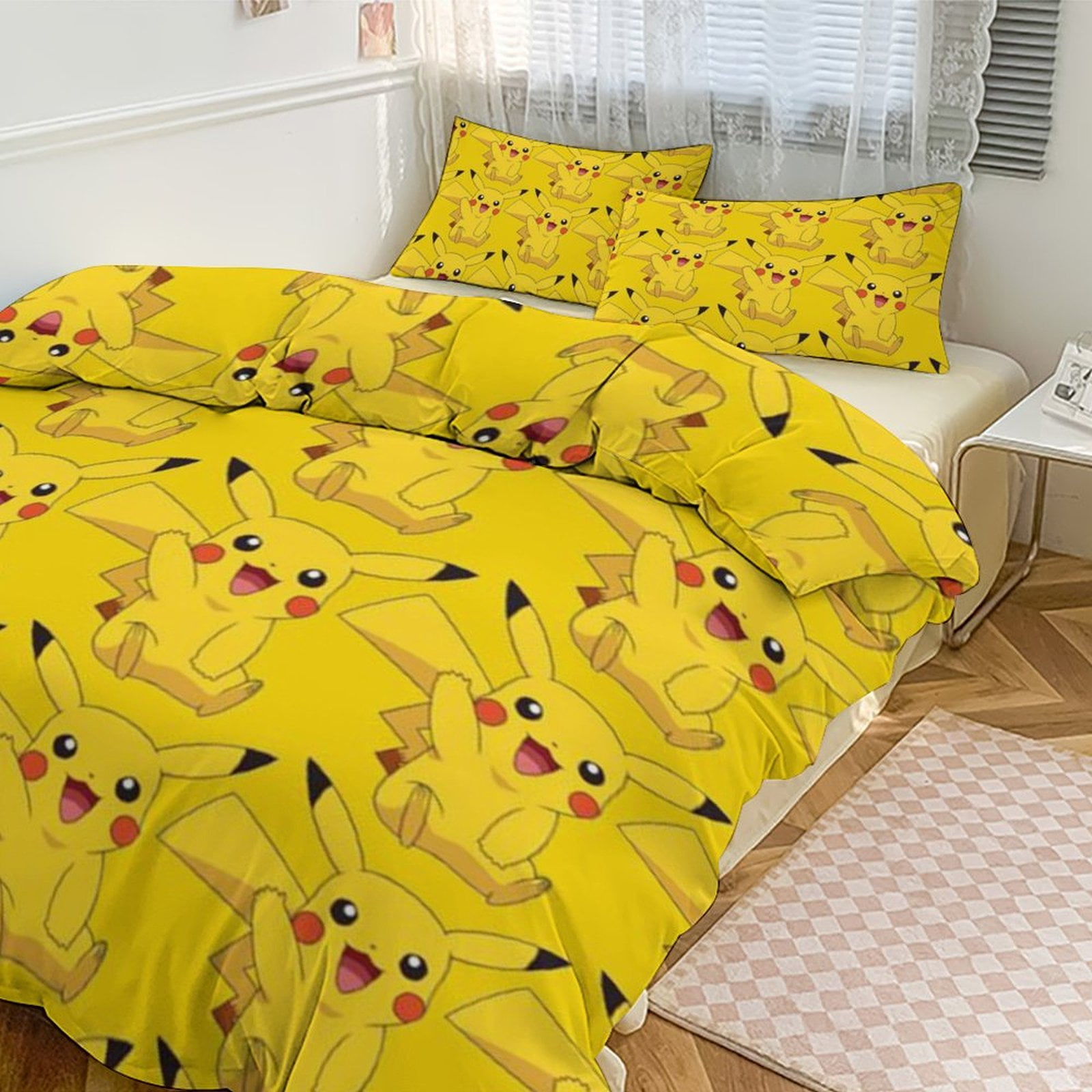 King Size Bedding Sets Pikachu Bedding Set for Kids Pikachu Merch Anime ...