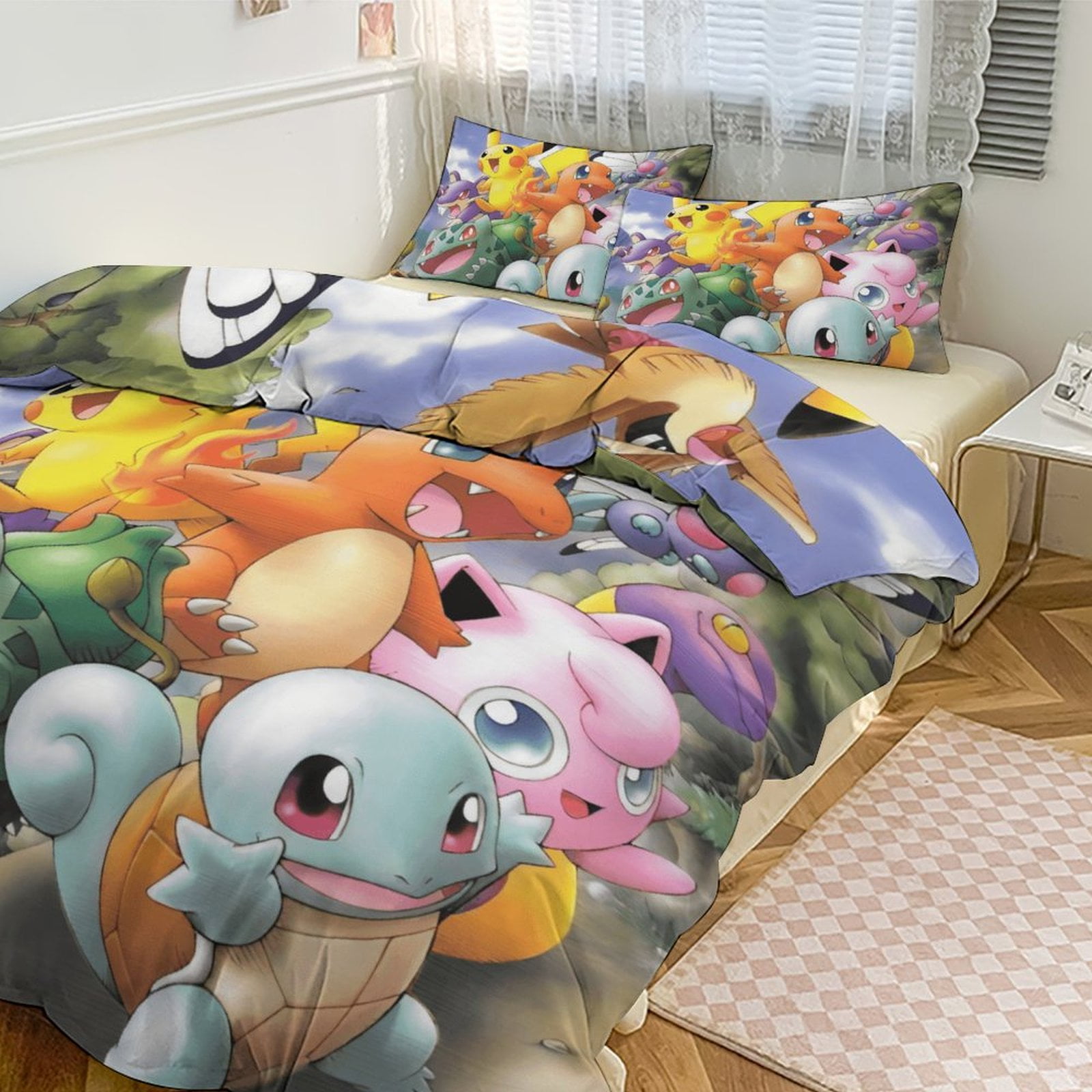 King Size Bedding Sets Pokemon Bedding Set for Kids Pokemon Merch Anime ...