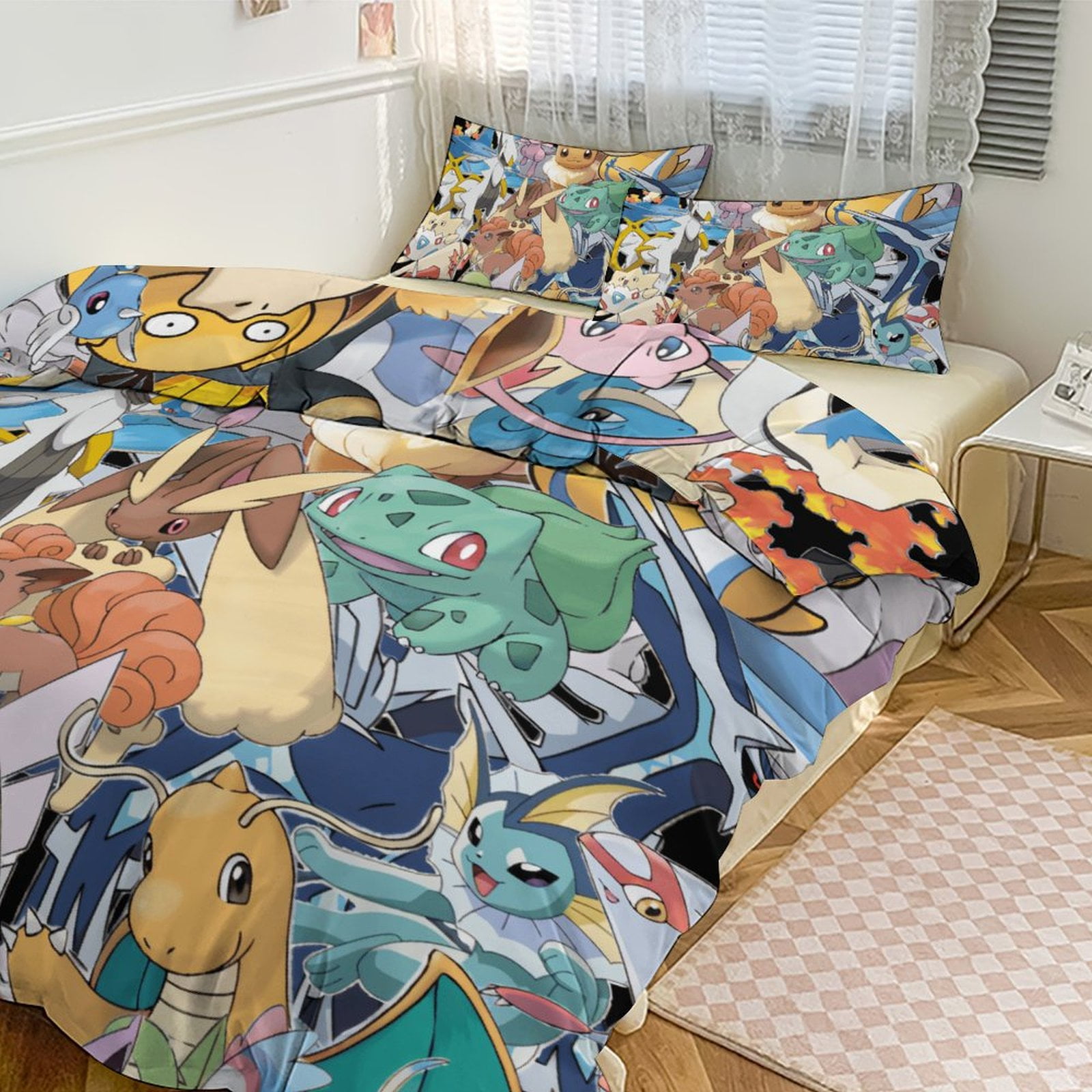 King Size Bedding Sets Pokemon Bedding Set for Kids Pokemon Merch Anime ...