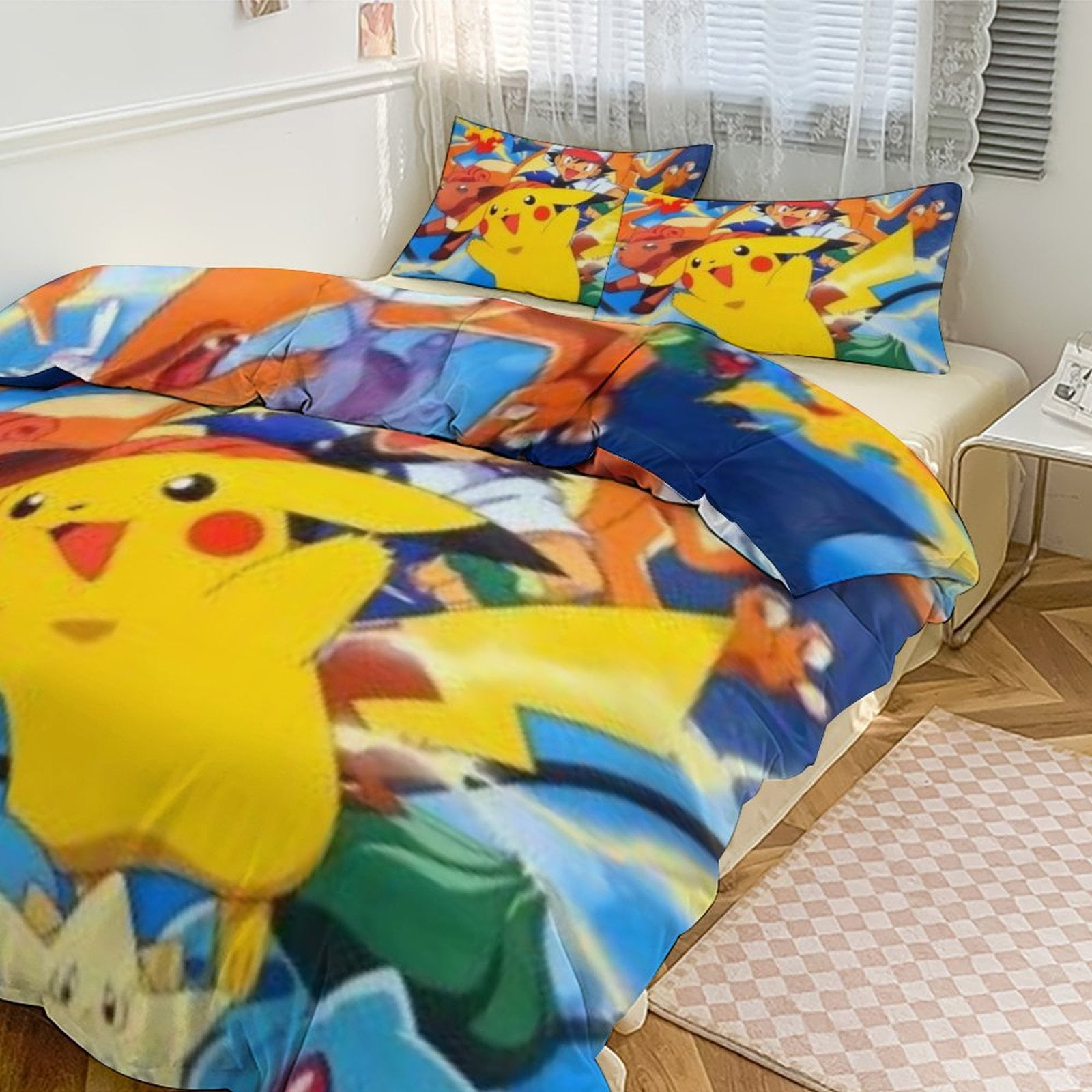 King Size Bedding Sets Pokemon Bedding Set for Kids Pokemon Merch Anime ...