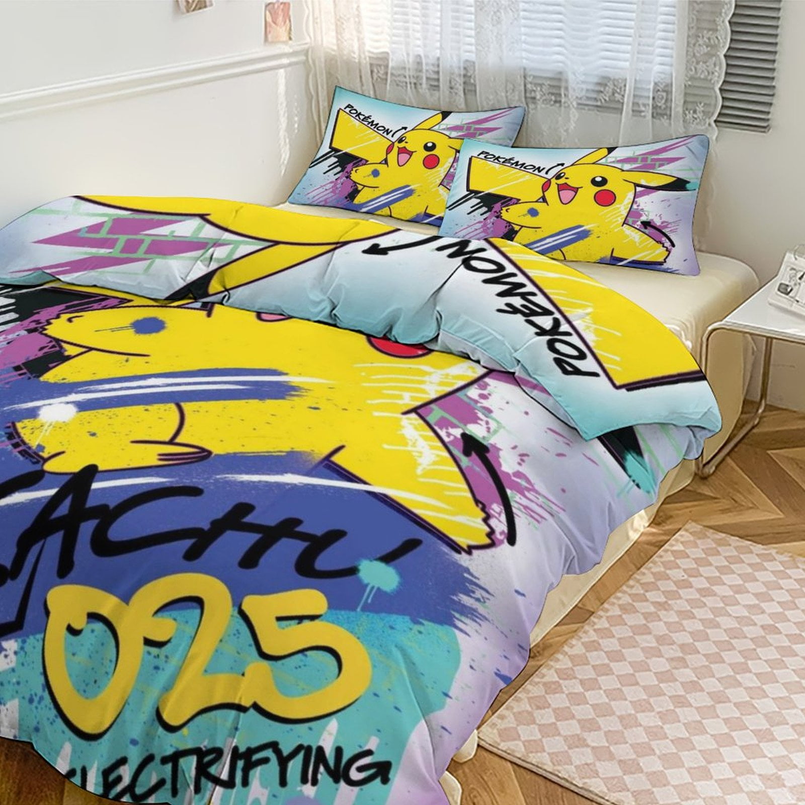 King Size Bedding Sets Pokemon Bedding Set for Kids Pokemon Merch Anime ...