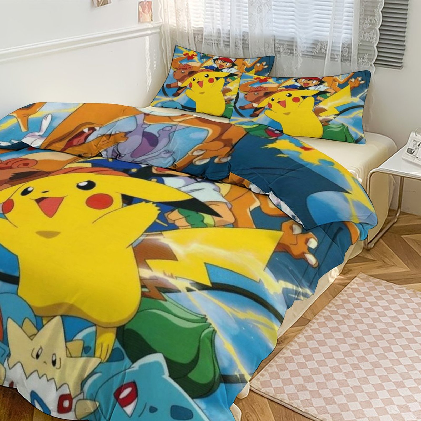 King Size Bedding Sets Pokemon Bedding Set for Kids Pokemon Merch Anime ...