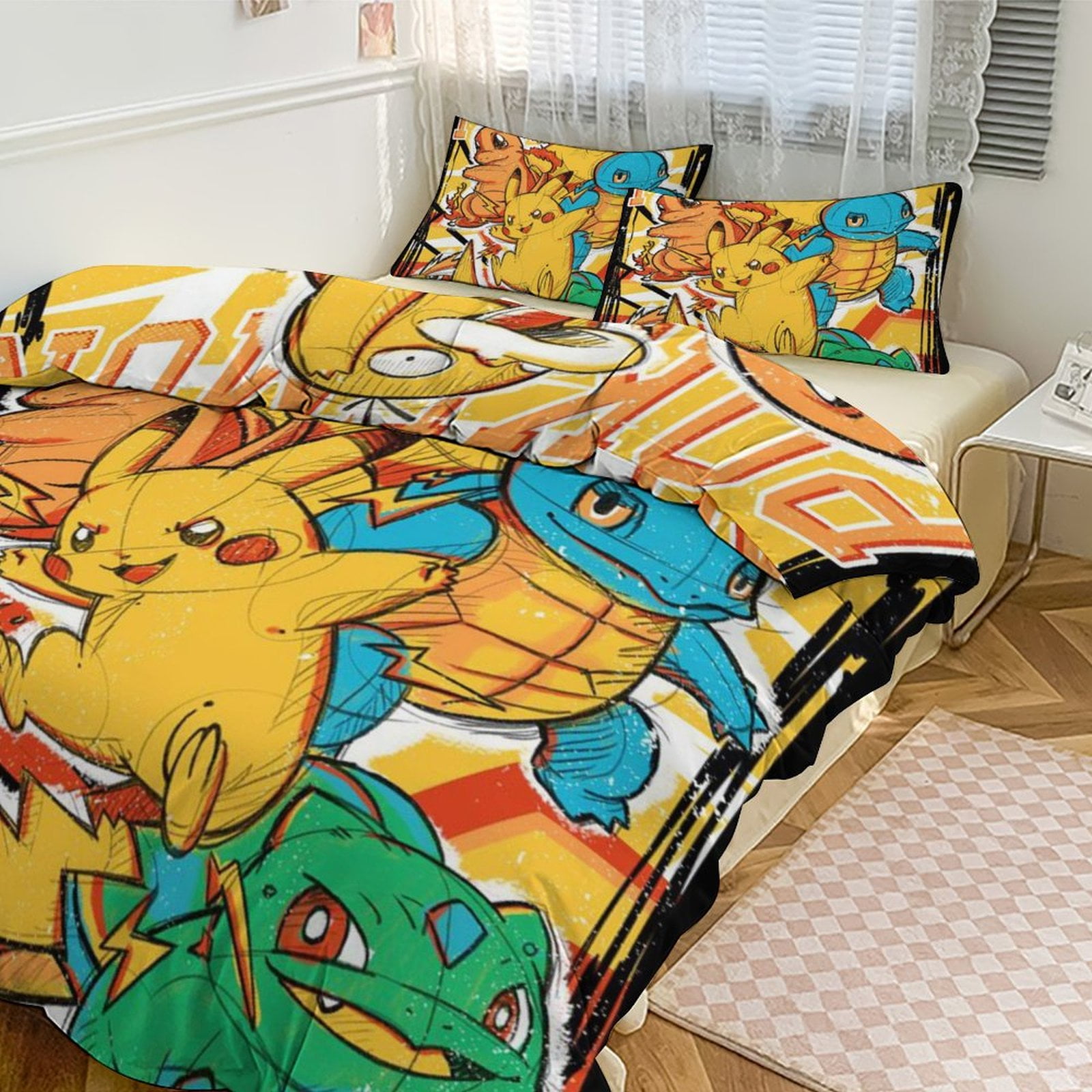 King Size Bedding Sets Pokemon Bedding Set for Kids Pokemon Merch Anime ...