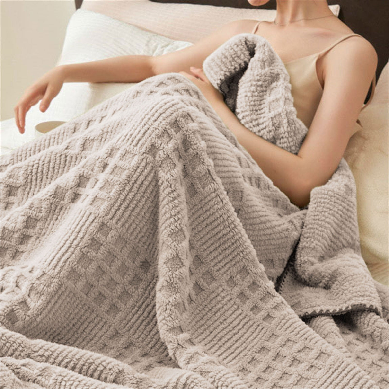 King Size Blanket Cozival Extra Large Fleece Throw Blanket 200X230Cm ...