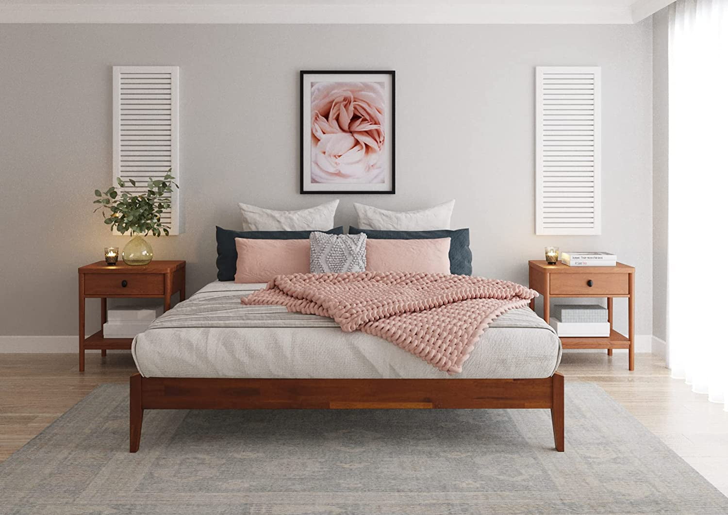 King Size | Dinkee 78x82x15in Signature Bed Frame Without Headboard ...