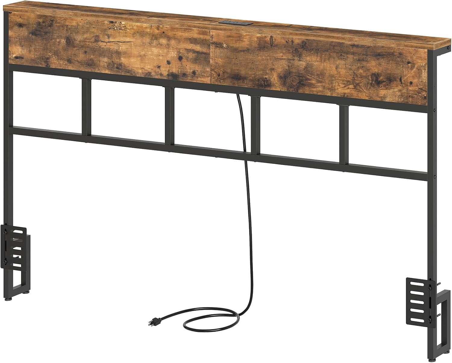 King Size Headboard Only, King Headboard with Outlets, USB and Type C ...