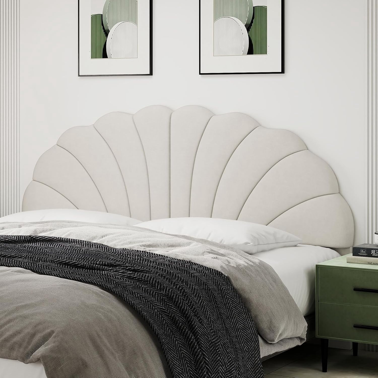 King Size Headboard Only, Petal Wall Mount Headboard King/California ...