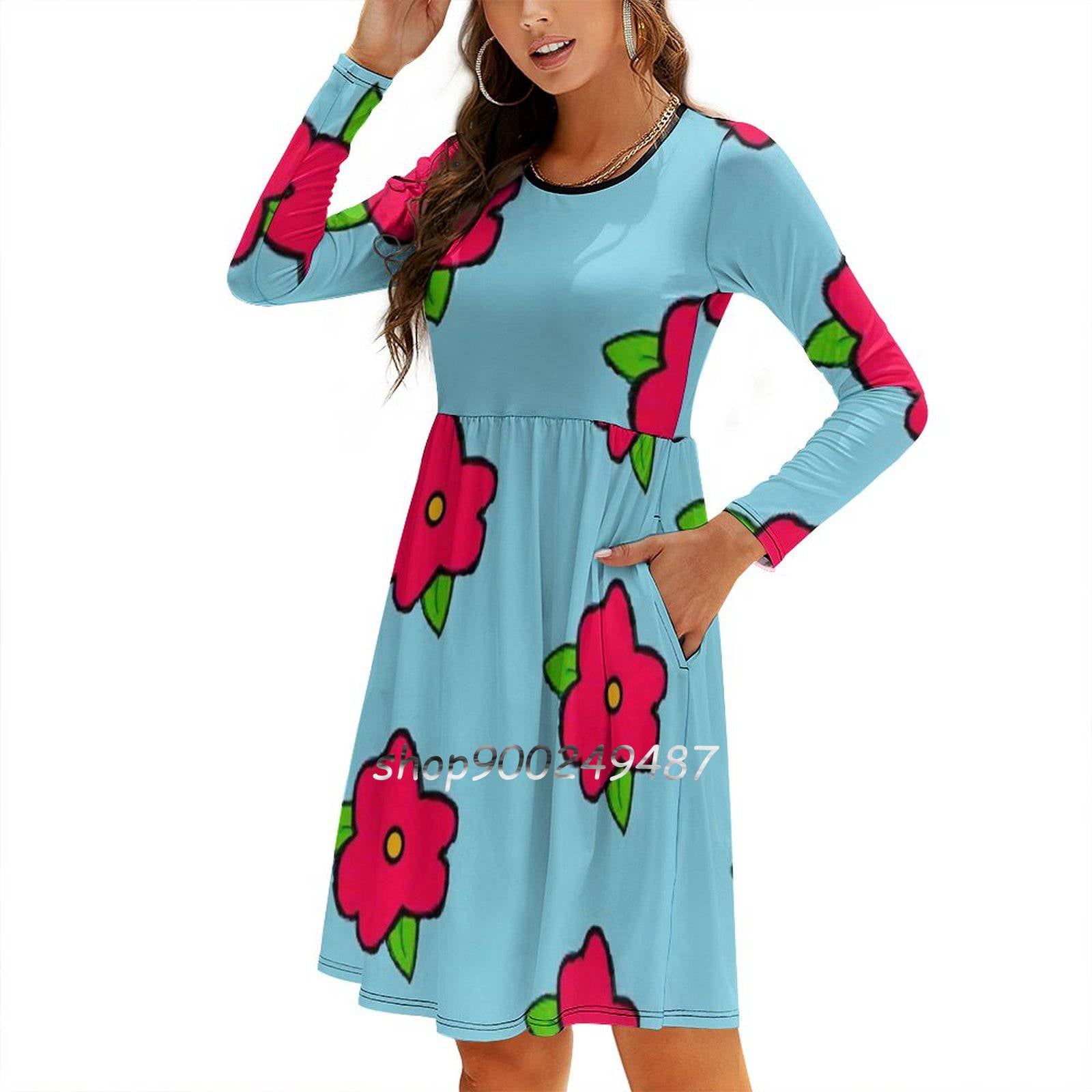 King Size Homer Muumuu Flower Evening Party Dresses Midi Sexy Dress ...