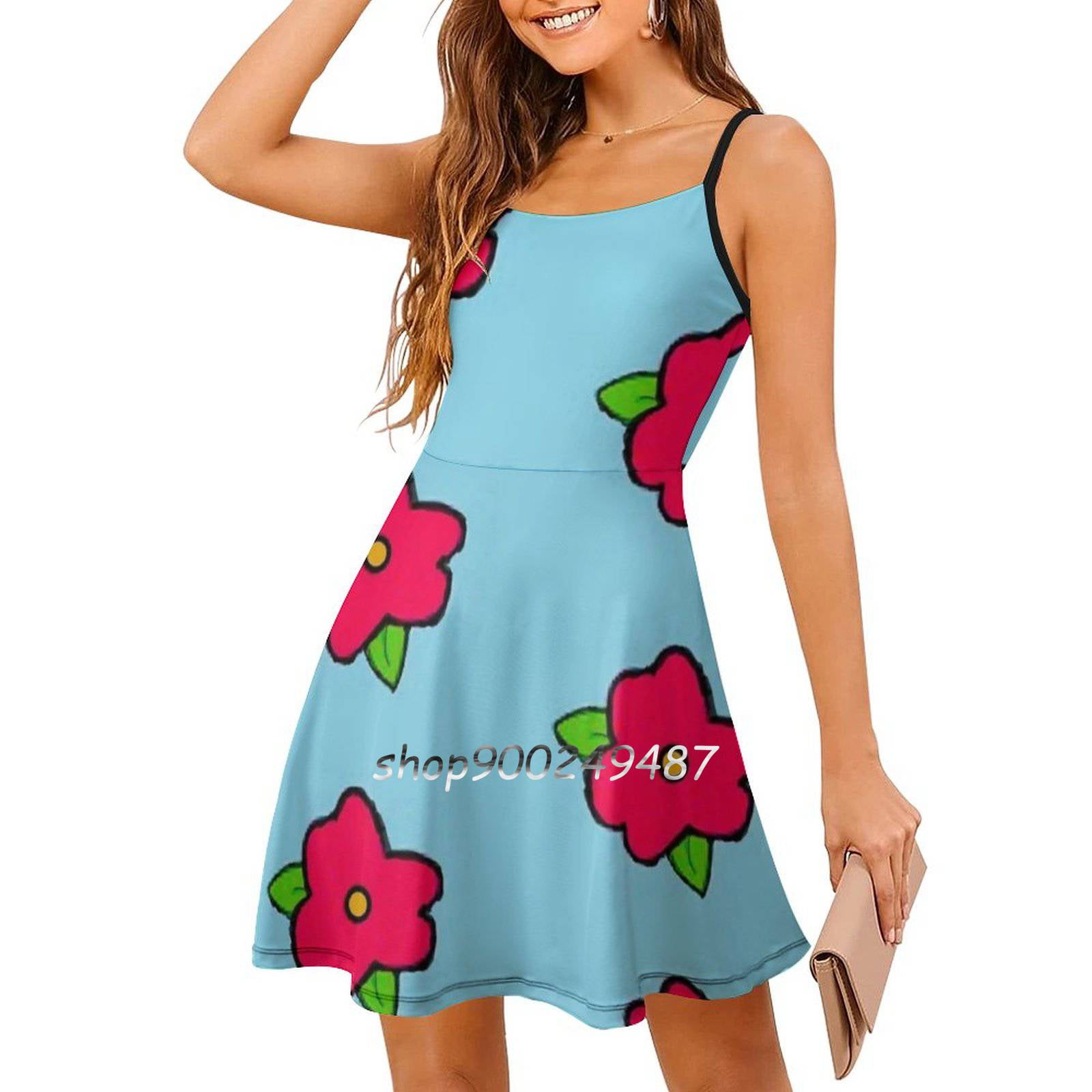 King Size Homer Muumuu Flower Evening Party Dresses Midi Sexy Dress ...