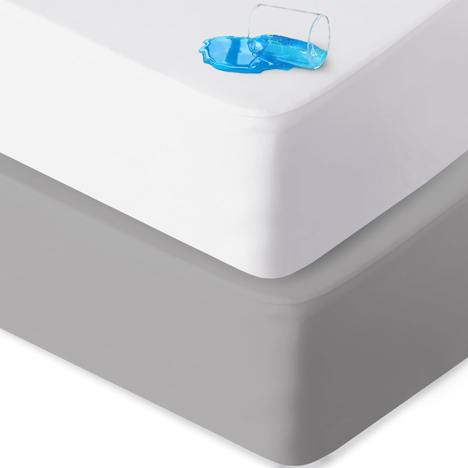 King Size Mattress Protector Waterproof,Soft Breathable Mattress Pad ...