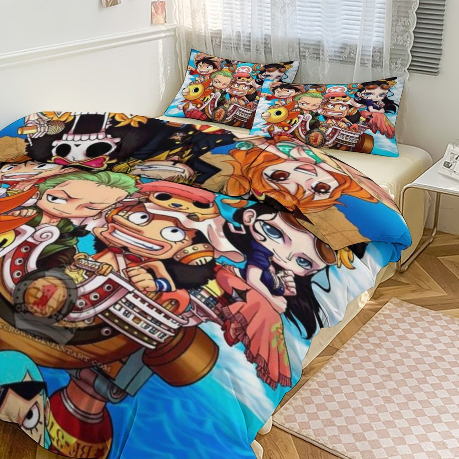 King Size One Piece Bedding Set Anime Bedding Set Contains One Duvet ...