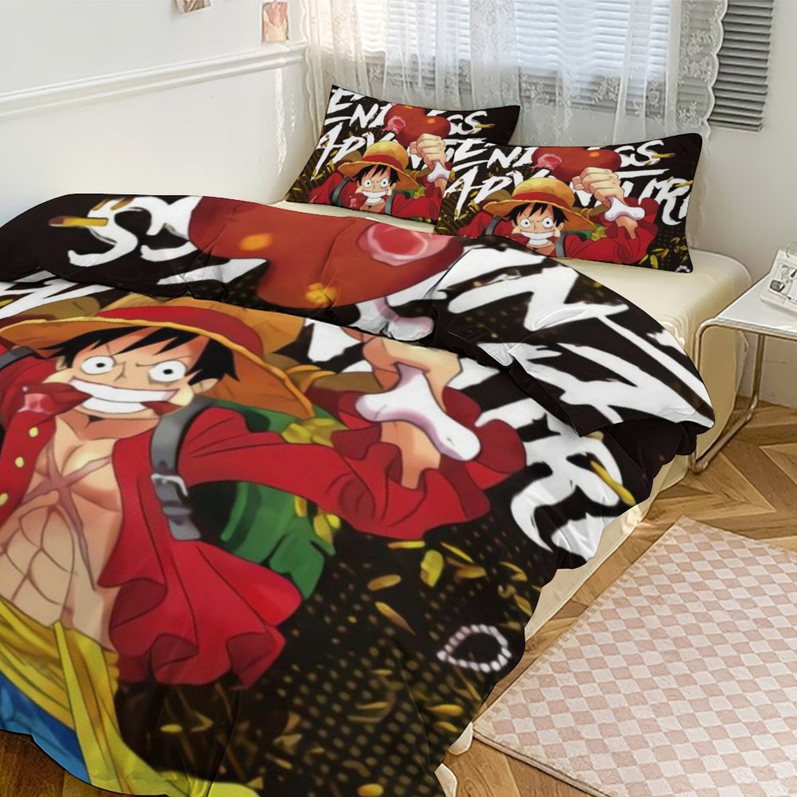 King Size One Piece Luffy Bedding Set Anime Bedding Set Contains One ...