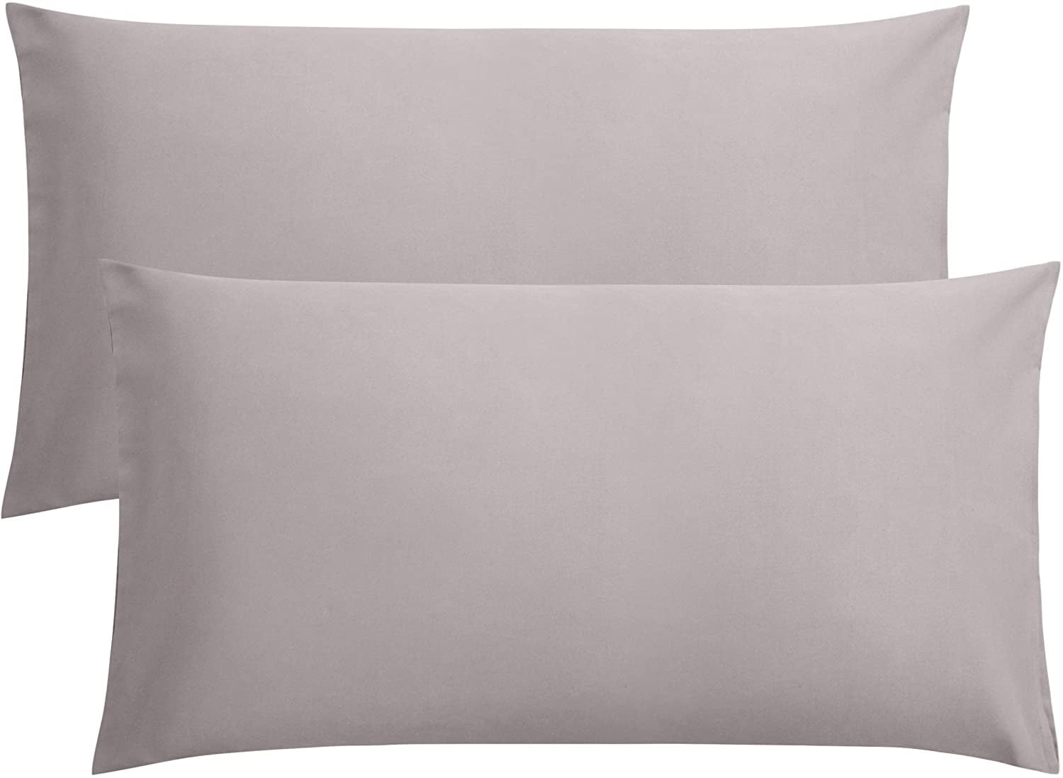 King Size Pillowcases Set of 2, Soft Microfiber Pillow Covers with ...