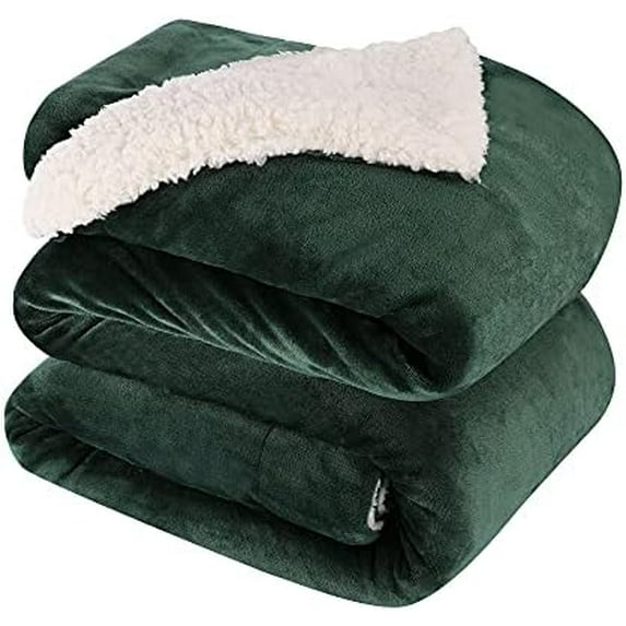 King Size Sherpa Blanket, Soft Fleece Throw for Bed, Reversible Thick ...