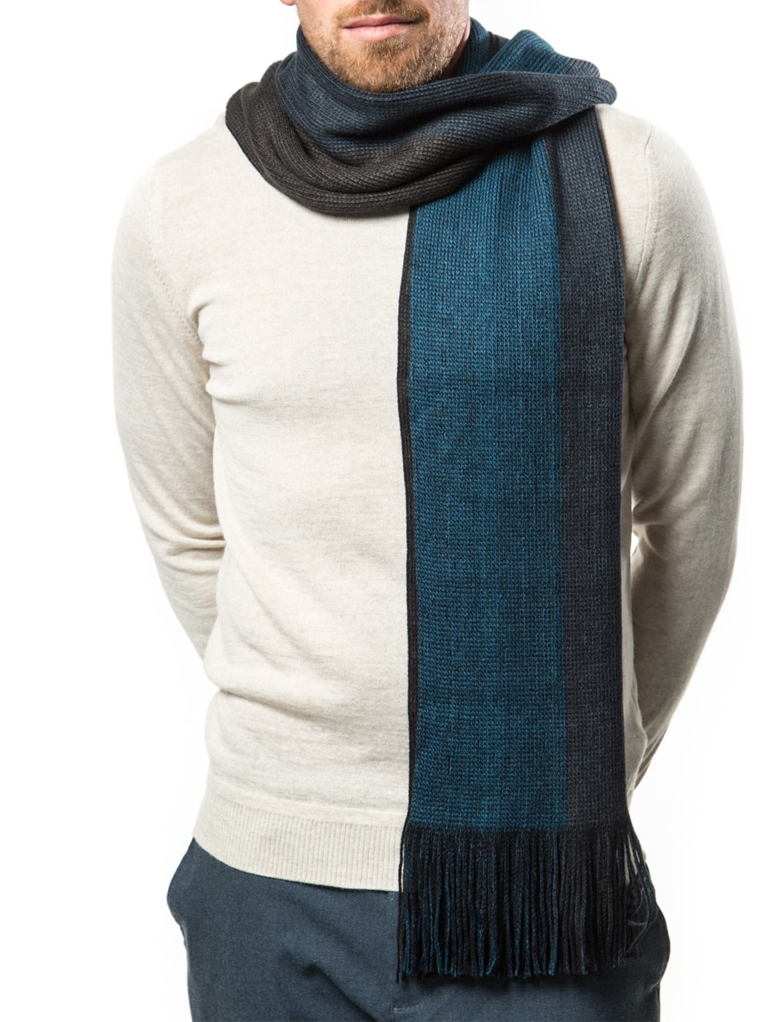 King Striped Knit Scarf - Walmart.com