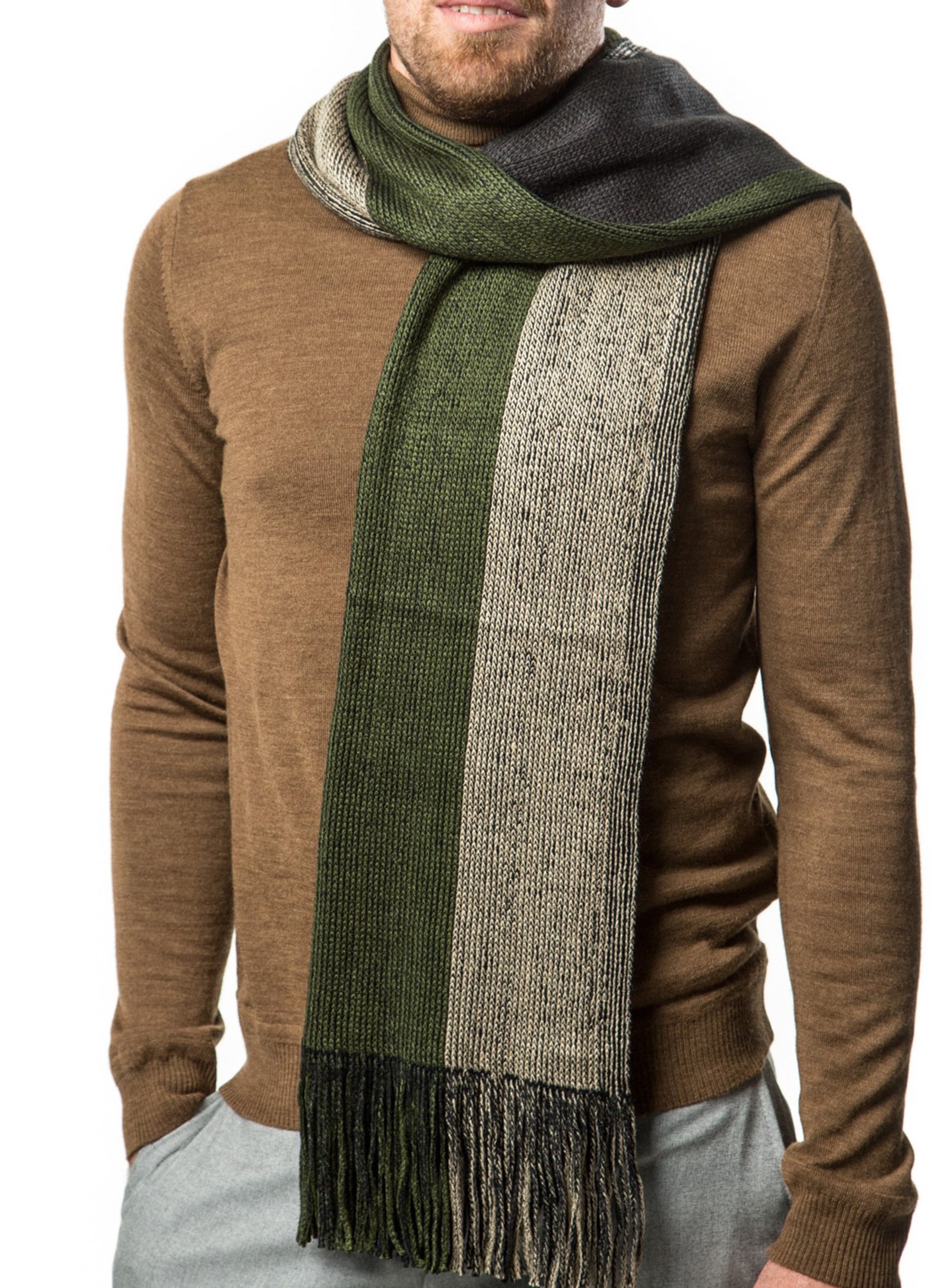 King Striped Knit Scarf - Walmart.com