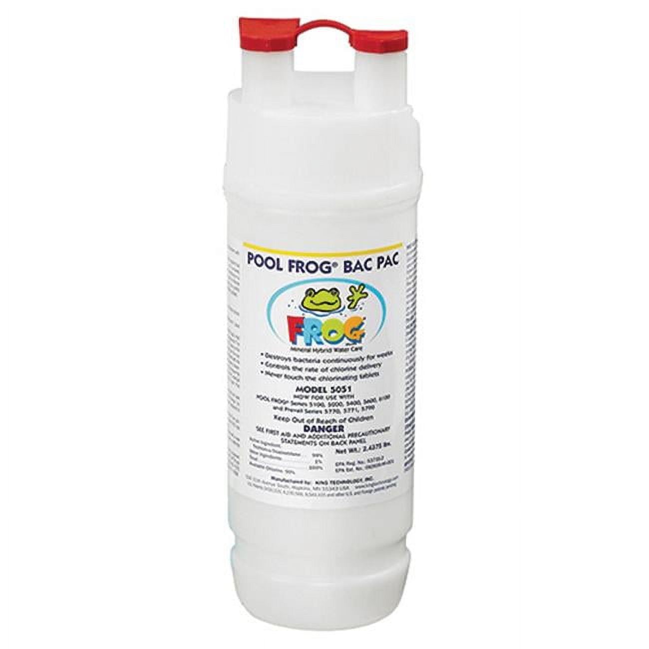 King Technology Pool Frog Chlorine Bac Pac, 2.2 lb Tablets, Lasts 2-3 ...