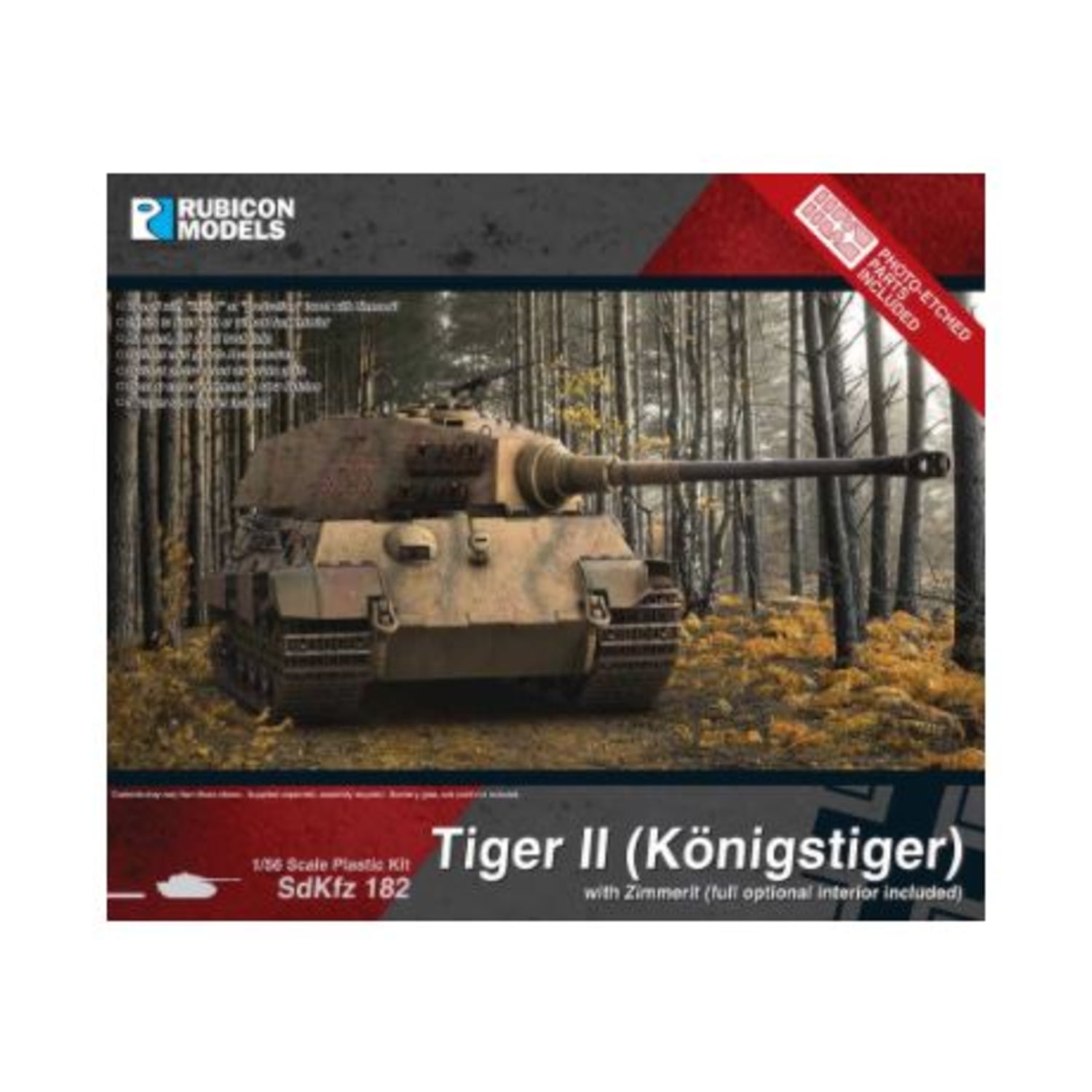 Rubicon Models King Tiger with Zimmerit New - Walmart.com