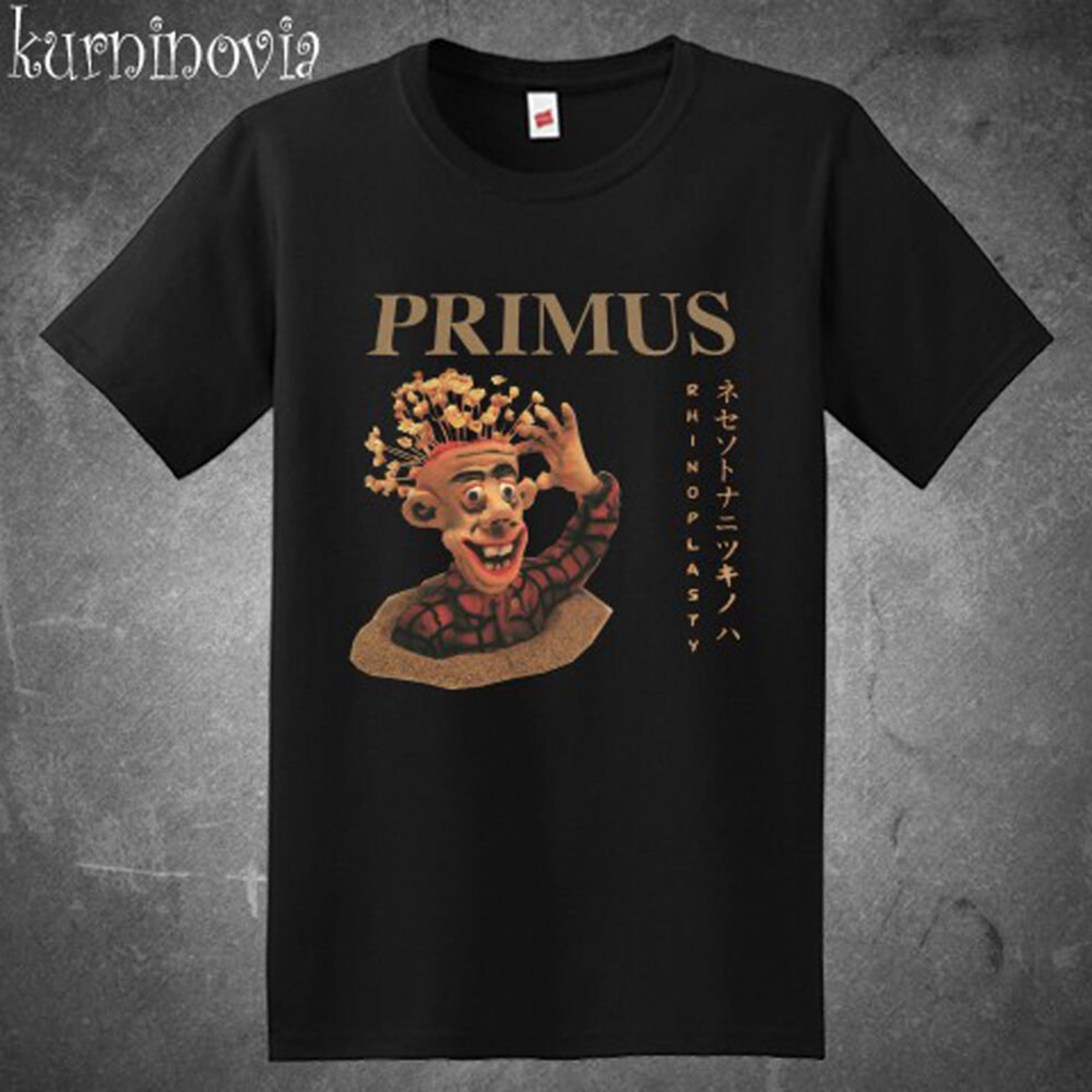 King Top Primus1331 Rhinoplasty American Rock Band Mens Black TShirt T ...
