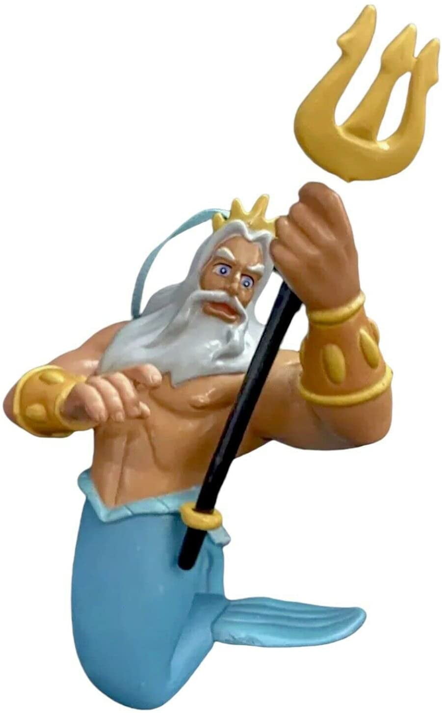 King Triton Ornament PVC Figurine 3" Little Mermaid Ariel Dad Figure ...