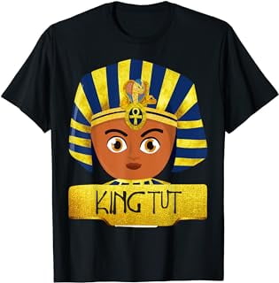 King Tut Cartoon Pharaoh of Egypt Tut's Tomb Kids Tee - Walmart.com