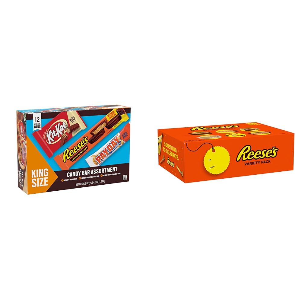 King Variety Box 12ct 36.8oz & Assorted REESE'S Standard Bar Variety ...